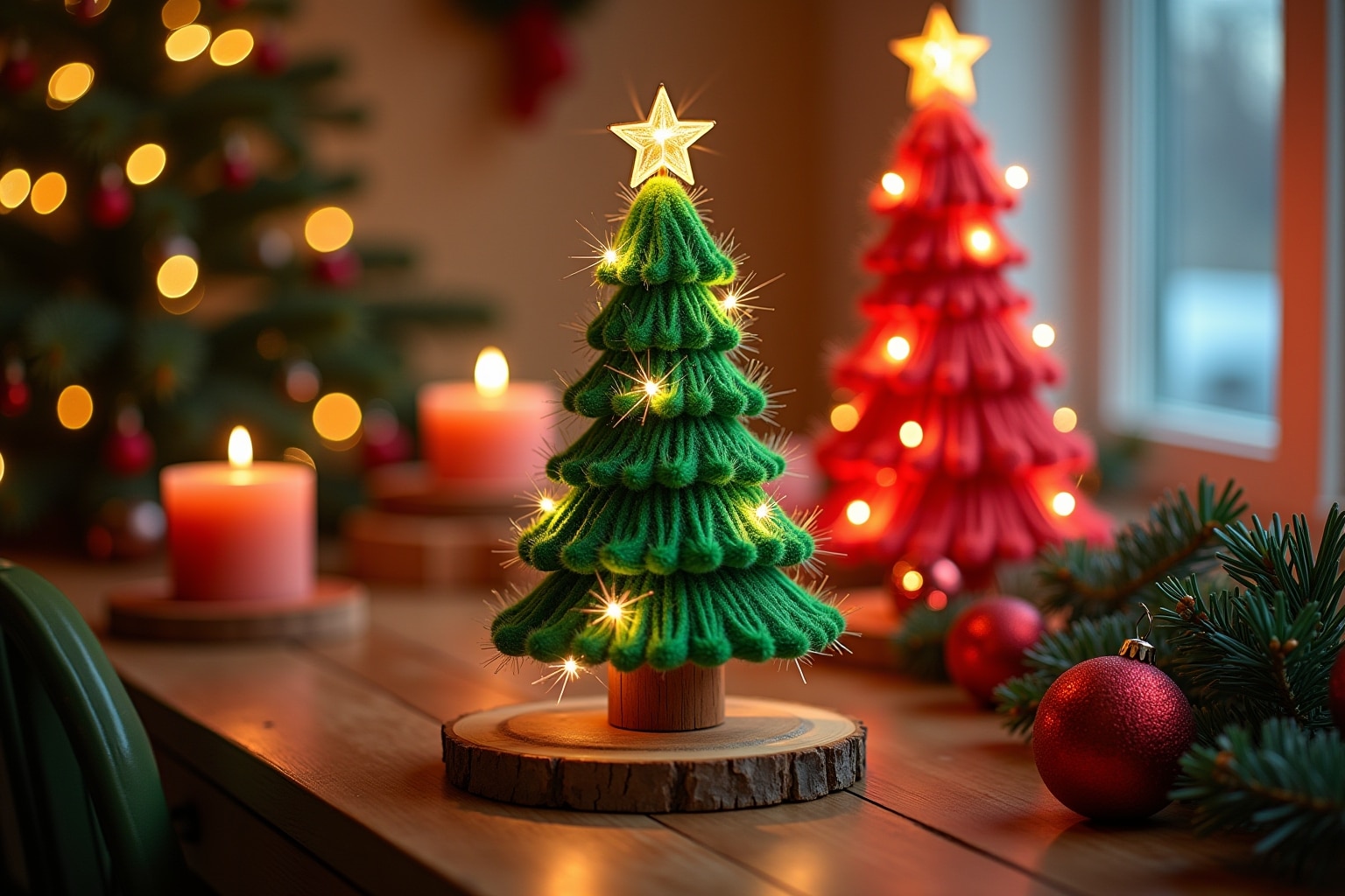 10 Tannenbaum basteln Ideen für die Weihnachtszeit