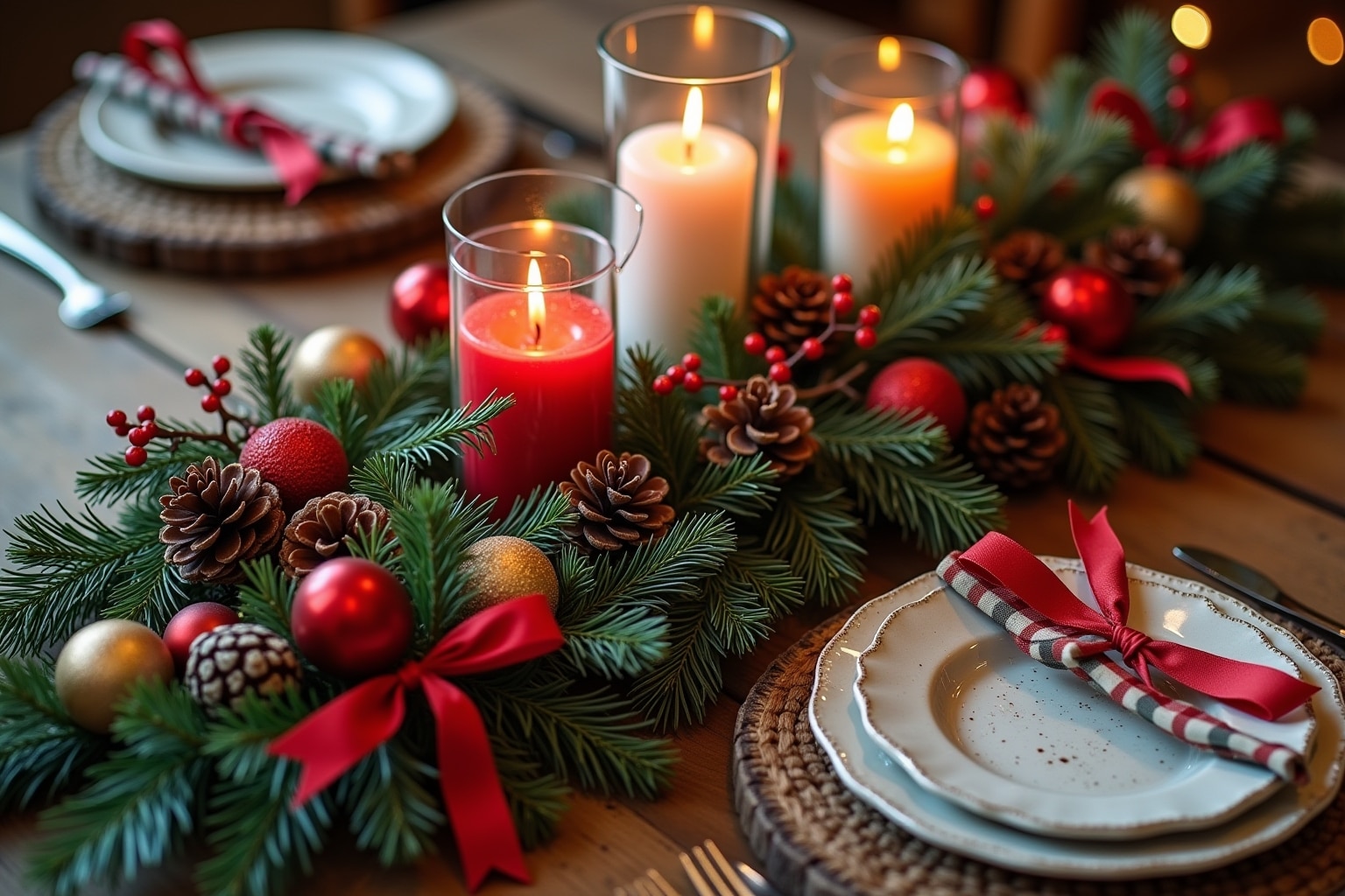 Fabelhafte Ideen Tischdeko Weihnachten Bild